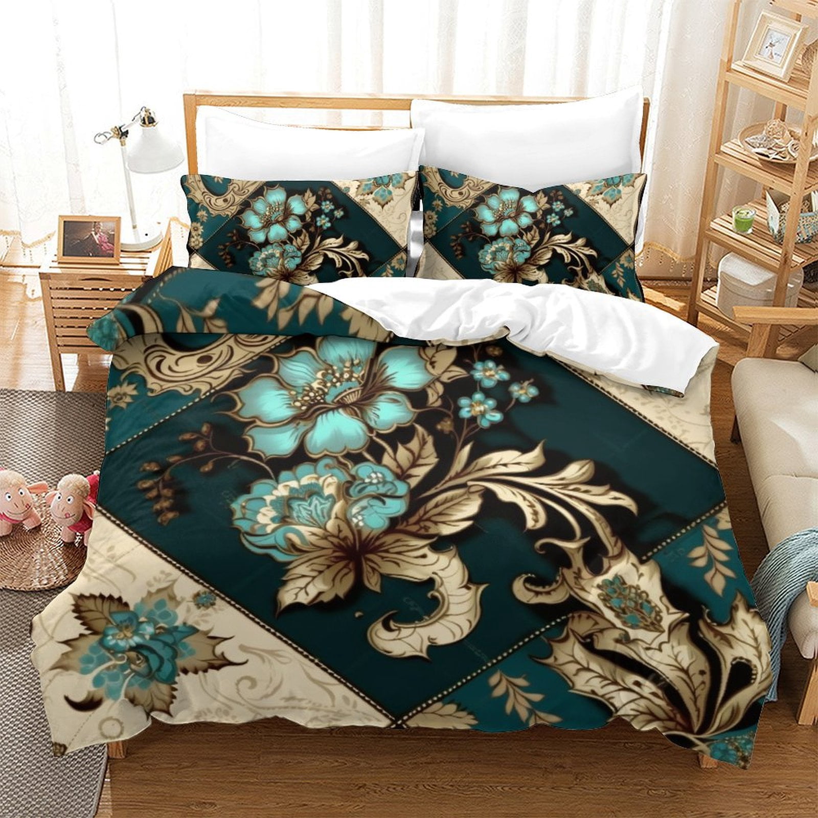 Modern Duvet Cover Set Paisley Home Bedclothes Bedspreads Bedroom Decor ...