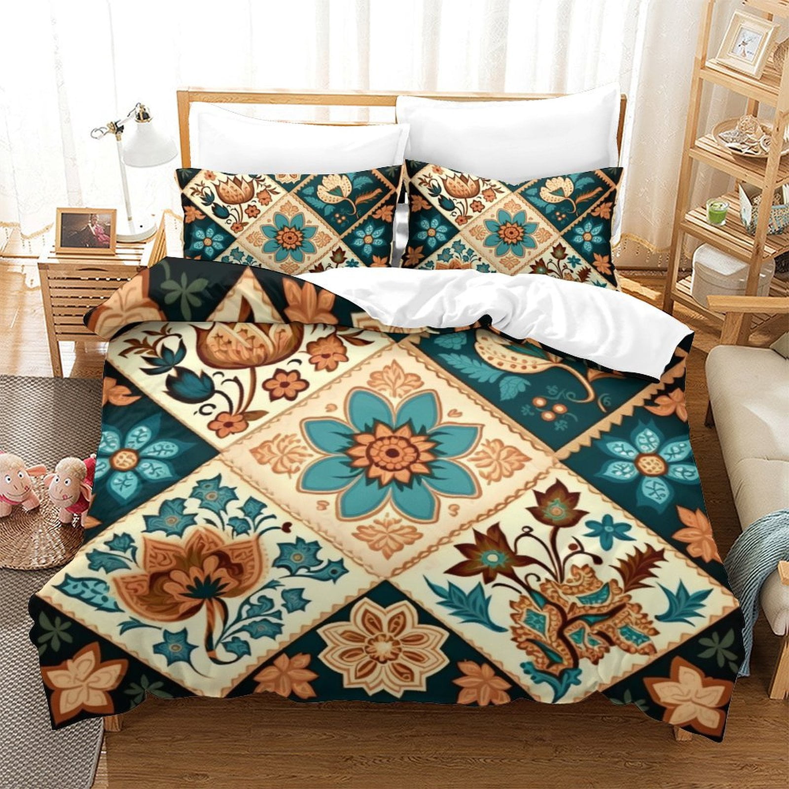 Modern Duvet Cover Set Paisley Home Bedclothes Bedspreads Bedroom Decor ...