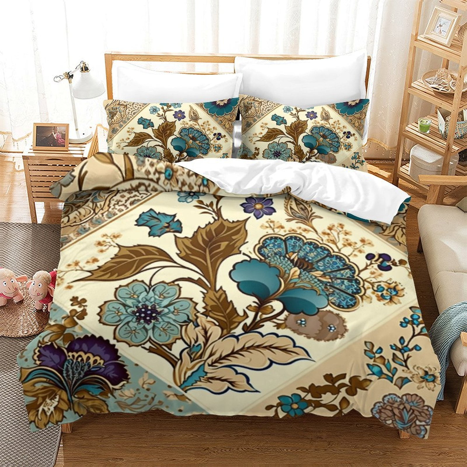 Modern Duvet Cover Set Paisley Home Bedclothes Bedspreads Bedroom Decor ...