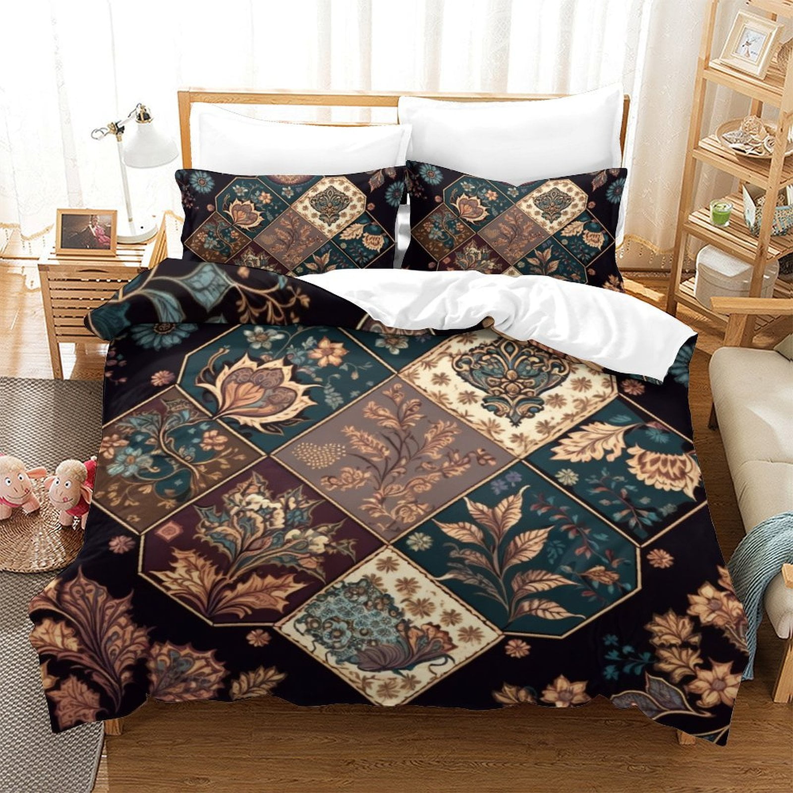 Modern Duvet Cover Set Paisley Home Bedclothes Bedspreads Bedroom Decor ...