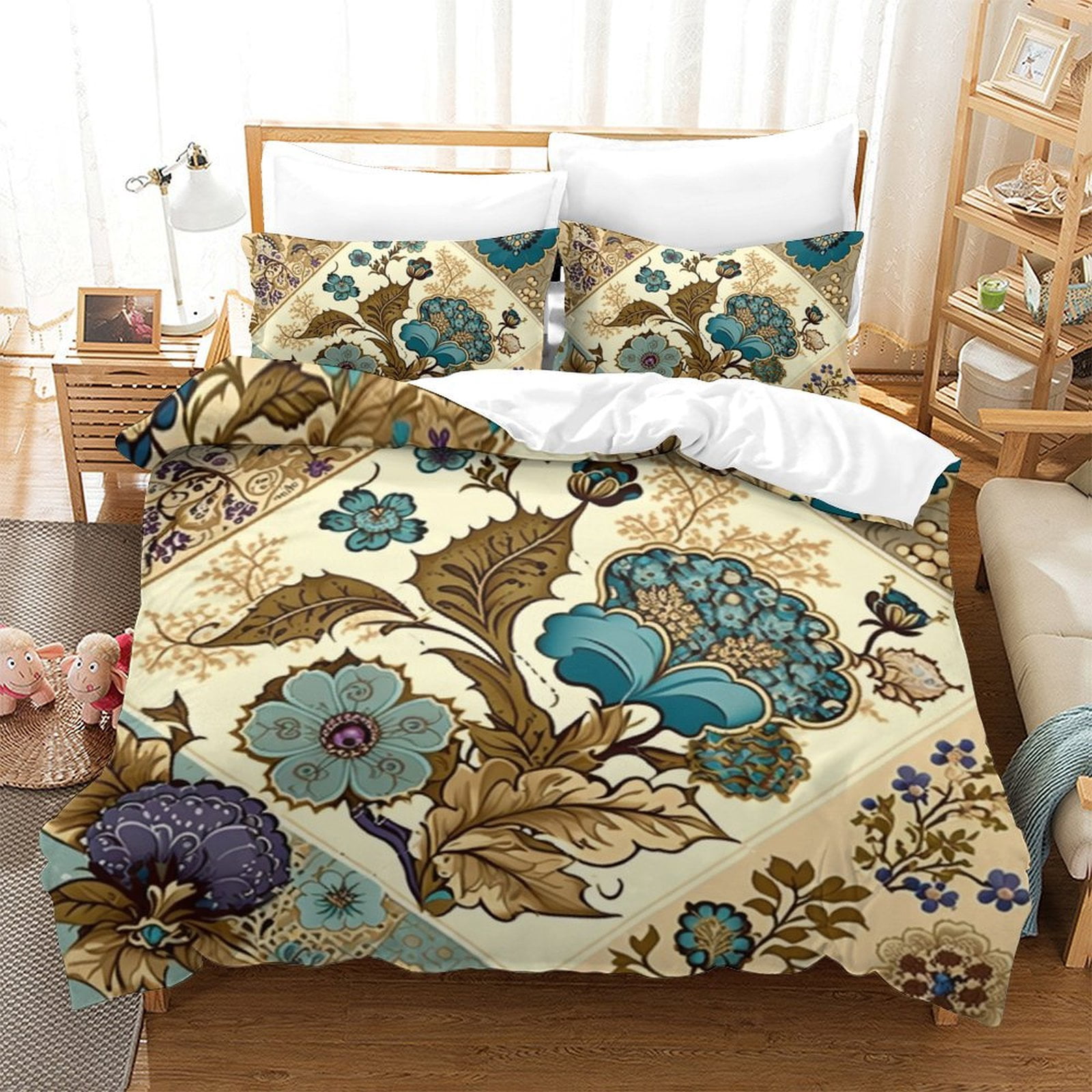 Modern Duvet Cover Set Paisley Home Bedclothes Bedspreads Bedroom Decor ...