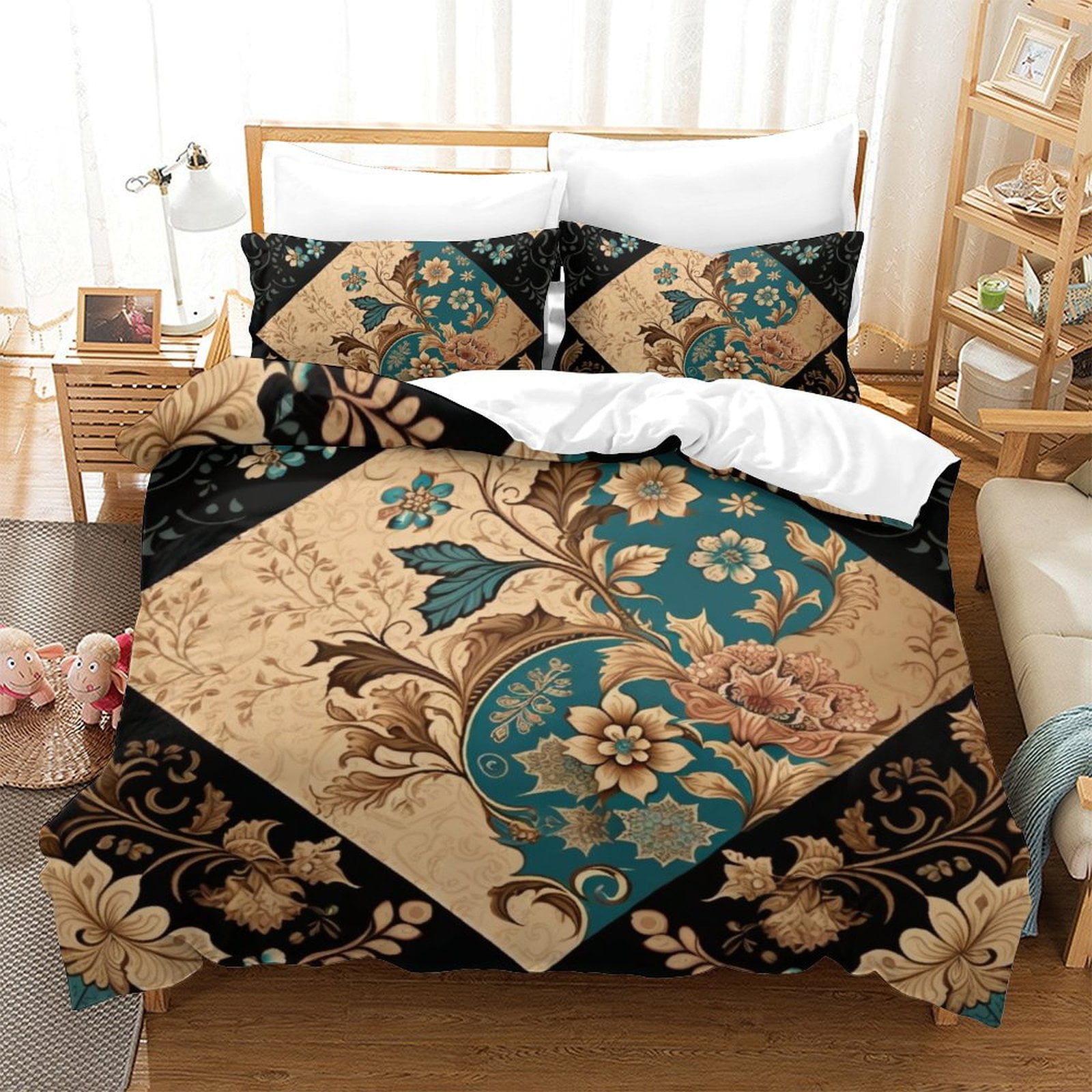 Modern Duvet Cover Set Paisley Home Bedclothes Bedspreads Bedroom Decor ...