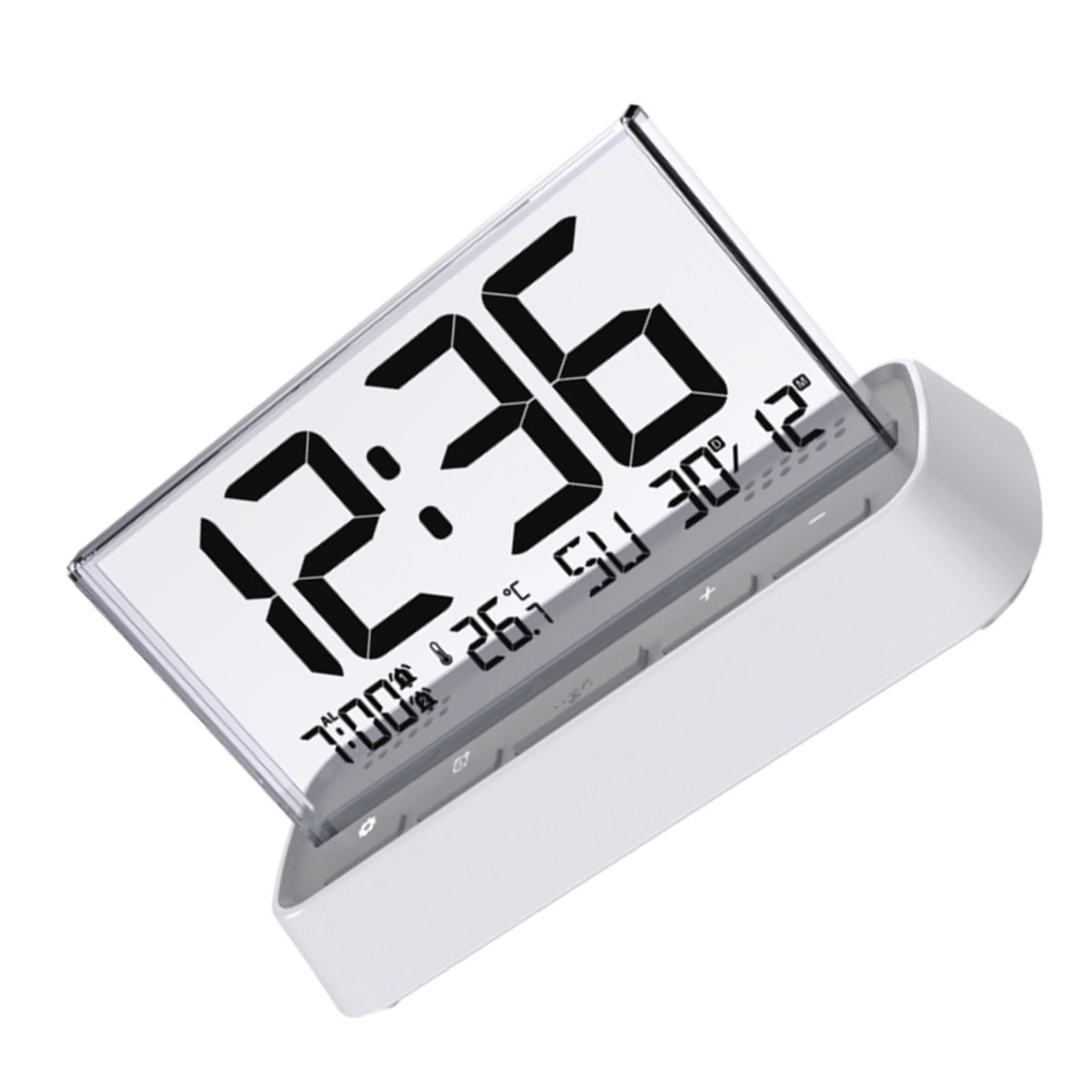 Modern Electronic Clock Hygrometer Thermometers Large Screen Easy Read ...