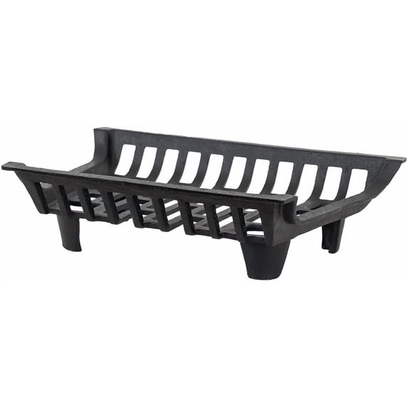 Modern Ember Essen 18 Inch Cast Iron Fireplace Log Grate | Heavy-Duty ...