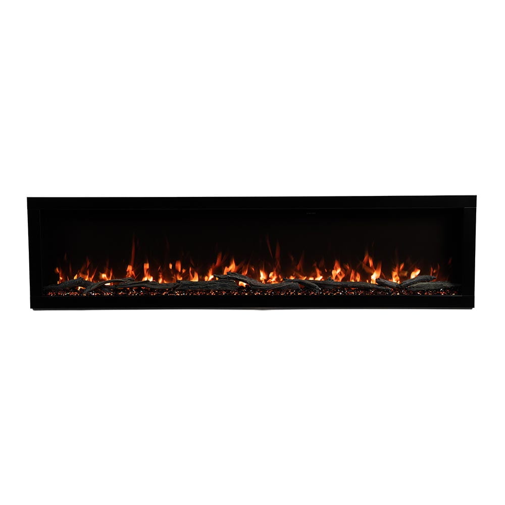 Modern Ember Highmark 72 Inch Smart Electric Fireplace for Living Room ...