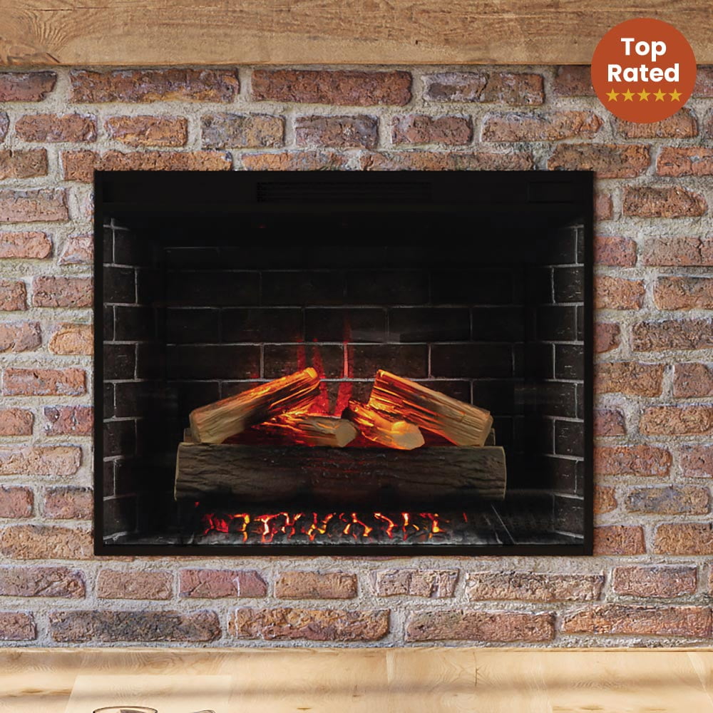 Modern Ember Uptown 33 inch Smart Electric Fireplace Insert - Black ...