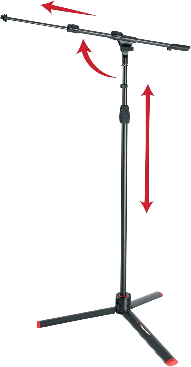 Tripod Mic Stand Fully Collapsable into Compact Cylinder Shape ...