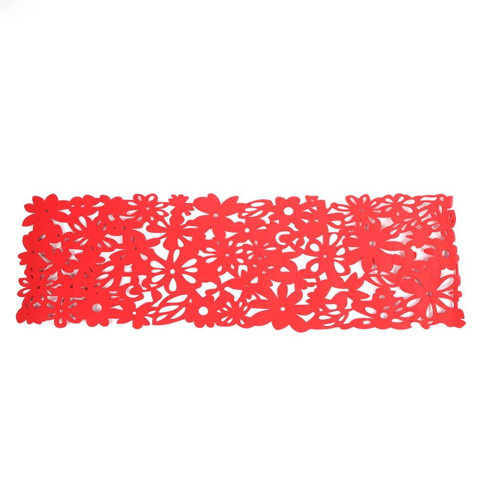 Modern European Hollow Table Runner - Red Pennants for Wedding Decor ...