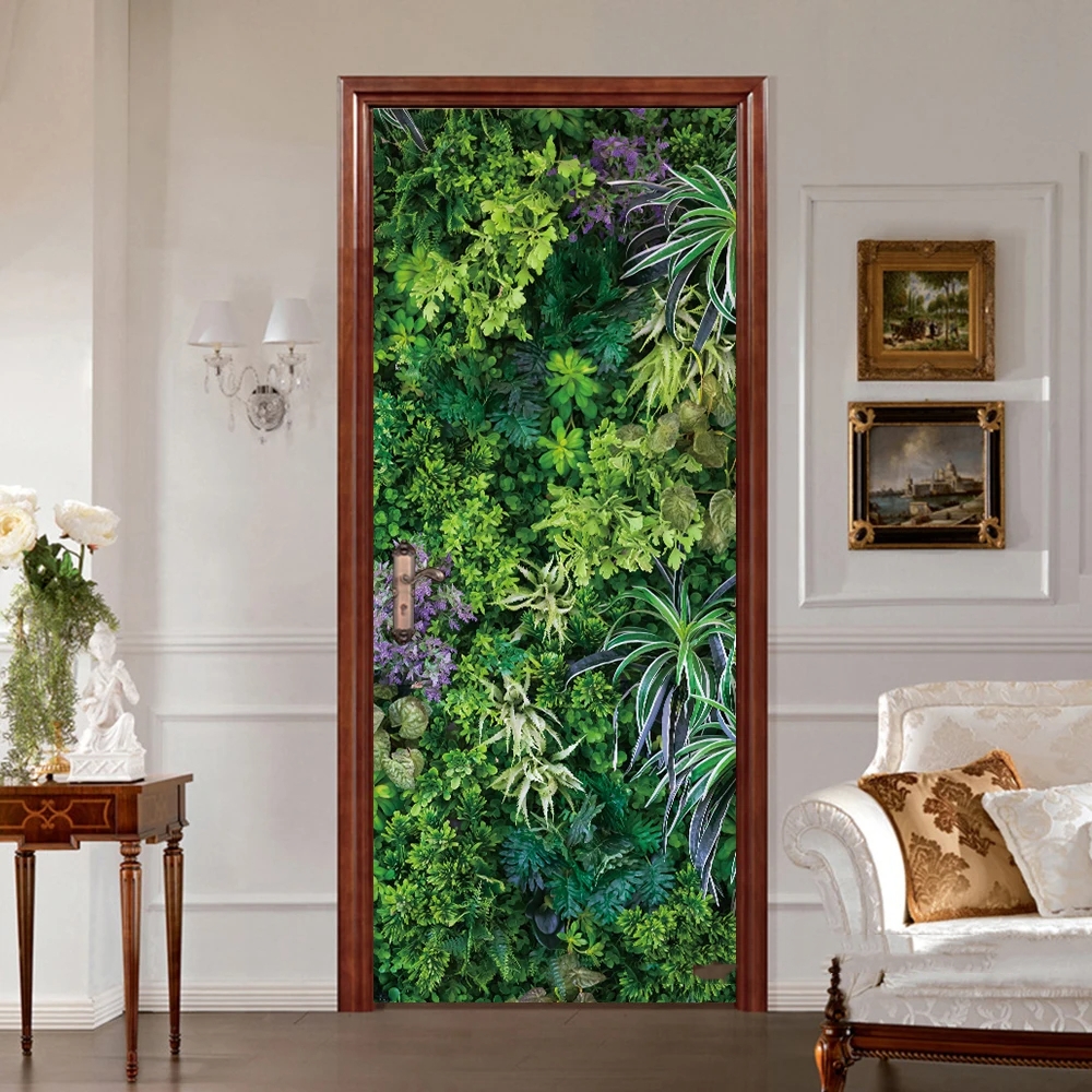 Modern European Wallpaper for Door Main Entrance Door Wallpaper ...