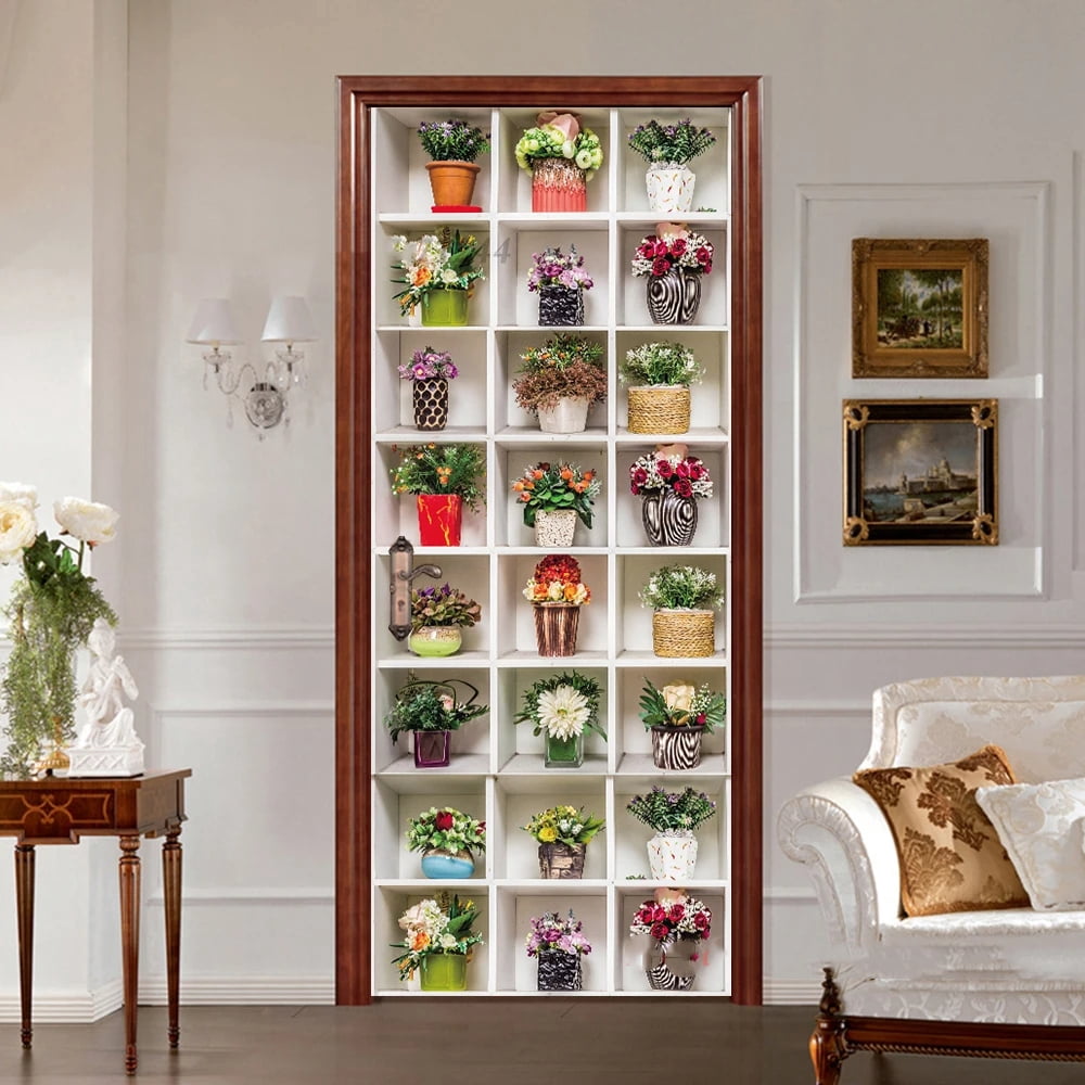 Modern European Wallpaper for Door Main Entrance Door Wallpaper ...