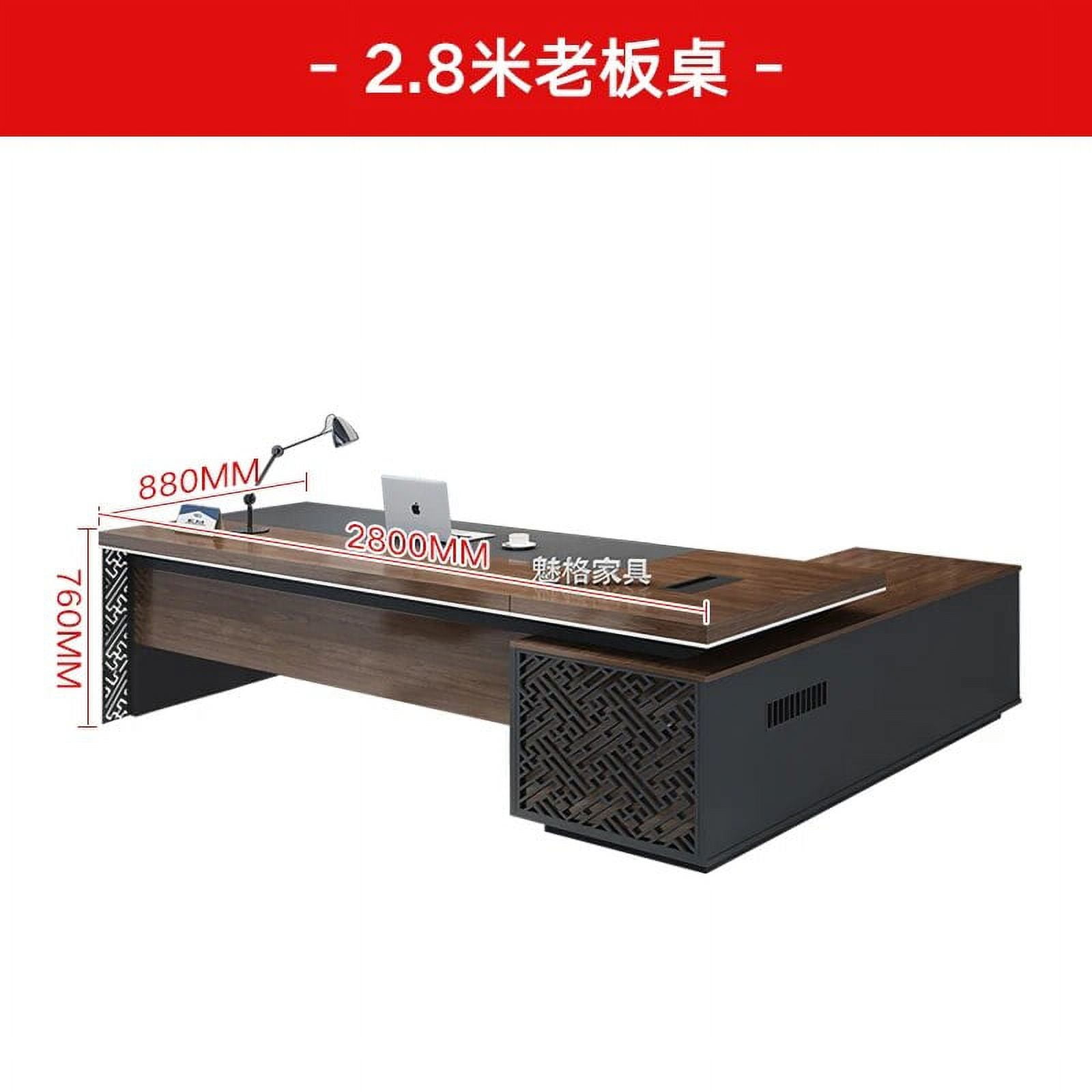 Modern Executive Office Desk Workflow Drawers Laptop School Meeting ...