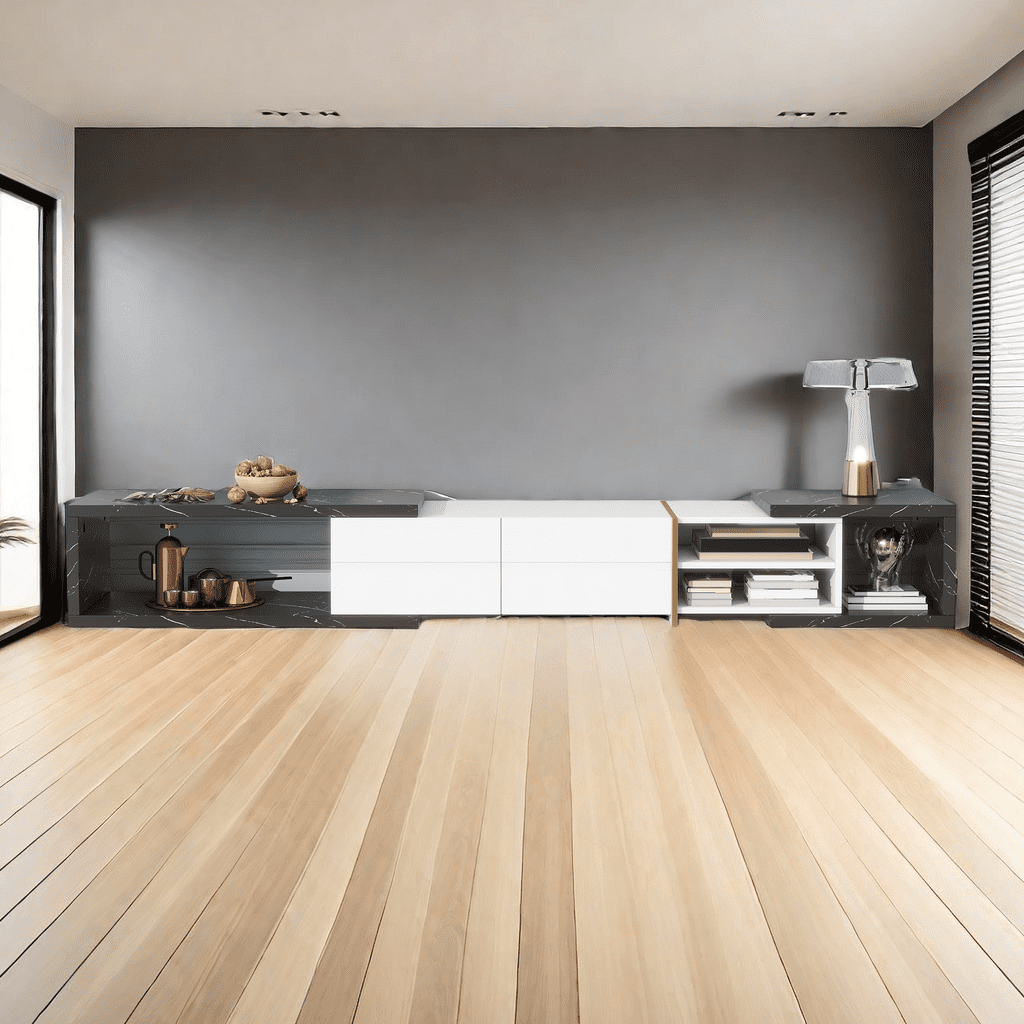 Modern Expandable TV Stand 51''-98.4'' for TVs up to 100 ...