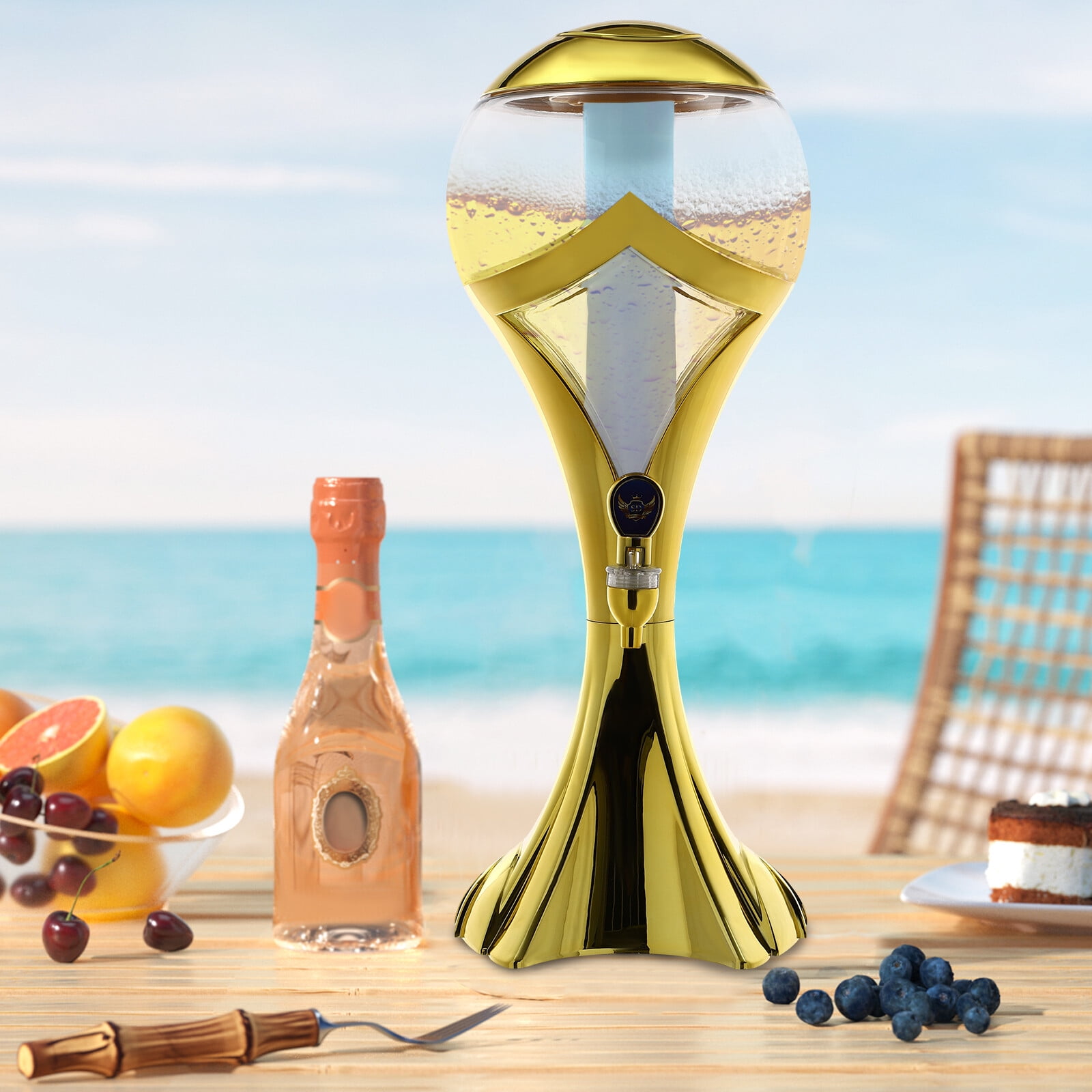 Modern Exquisite Appearance Sphere Beverage Dispenser with Ice Tube for ...