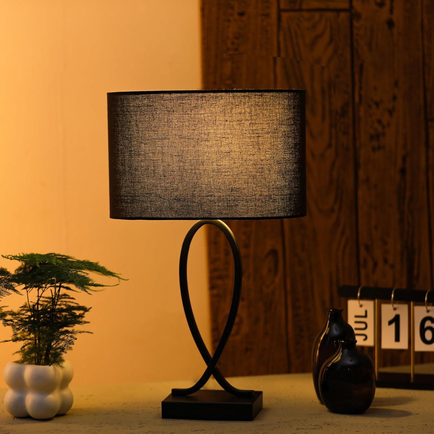 Modern Eye Protection Bedside Table Lamp, 11 x 7 x 19 Inch Farmhouse ...