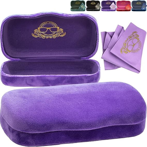 Modern Eyewear Sunglasses Case Hard Shell, Velvet Protective Hard ...