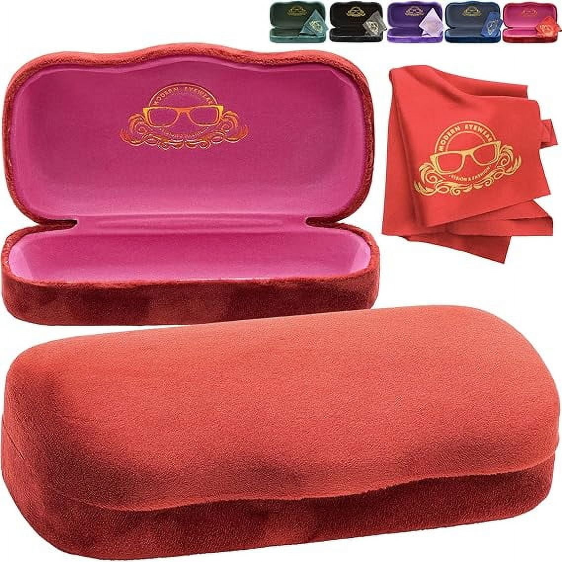 Modern Eyewear Sunglasses Case Hard Shell, Velvet Protective Hard ...