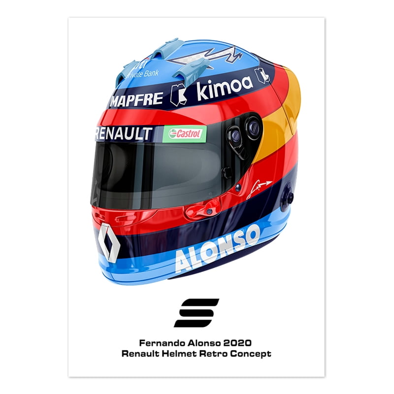 Modern F1 Racer Helmet Canvas Posters Famous Formula 1 World Champion ...