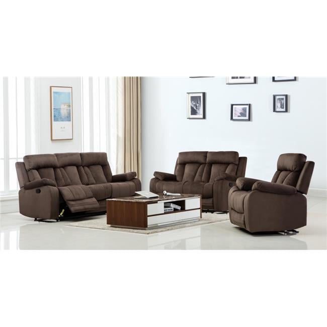 Modern Fabric Sofa Set, Brown - 120 in. - Walmart.com
