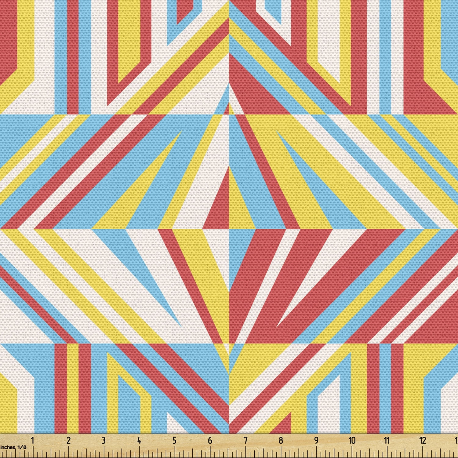 Ambesonne Modern Fabric by the Yard Upholstery, Colorful Contemporary ...