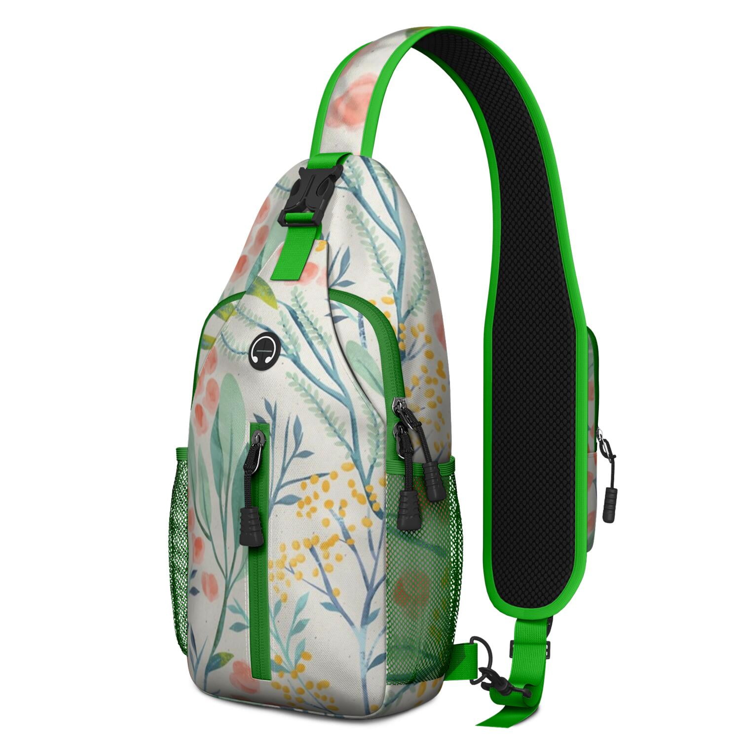 Modern Farmhouse Botanical Sling Backpack – Lightweight, Adjustable ...