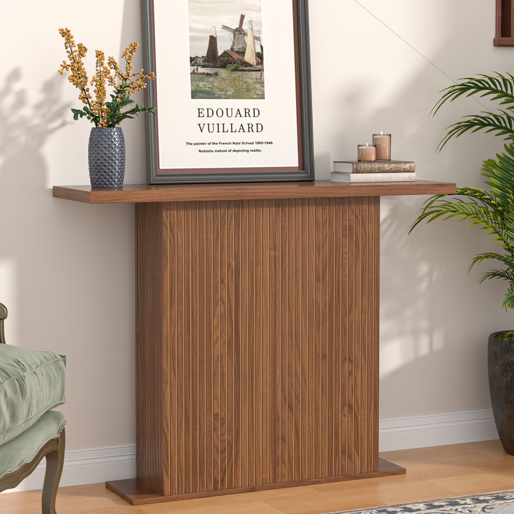 Modern Farmhouse Console Table, Simple Hallway Table, Narrow Table for ...