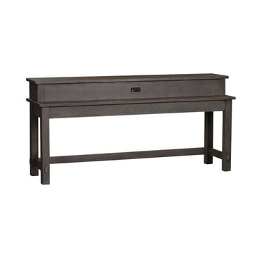 Whiteline Modern Living Gray Delaney Contemporary Oak Veneer Console - Walmart.com