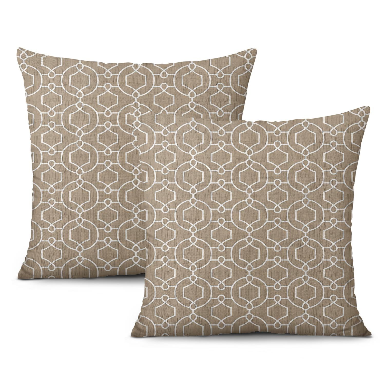 Modern Farmhouse Decorative Throw Pillow Covers Set - Chic Living Room ...