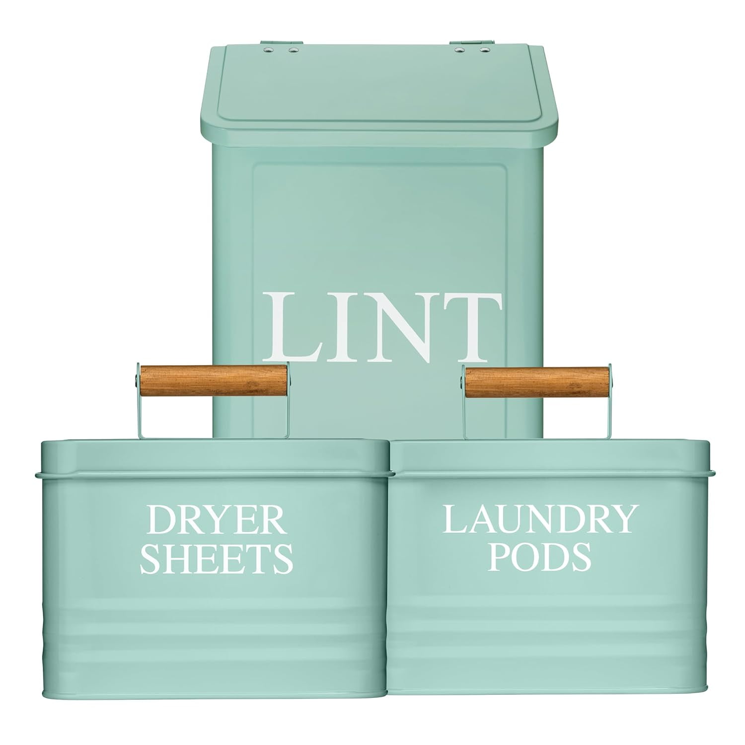 Modern Farmhouse Lint Bin, Dryer Sheets Holder and Laundry Pods Holder ...