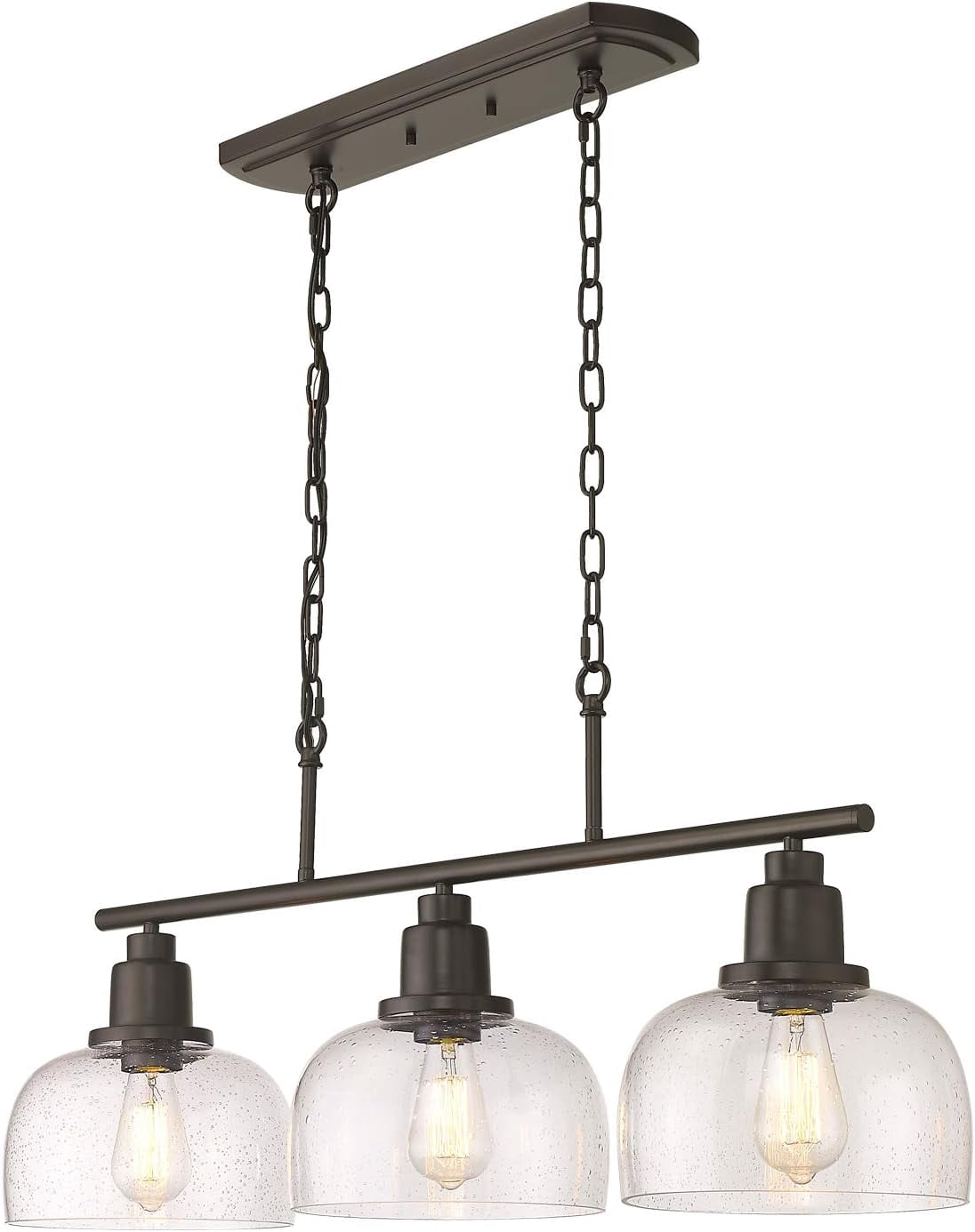 Modern Farmhouse Pendant Light, 1-Light Industrial Hanging Light ...