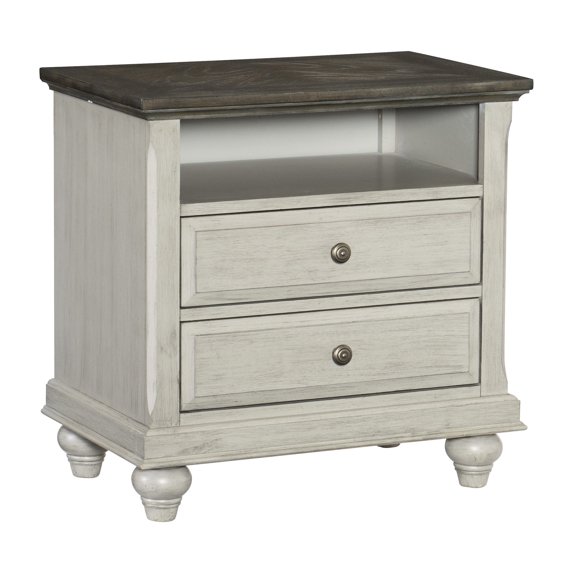 Modern Farmhouse Style - Storage Shelf and Drawers - Bedroom Accent ...