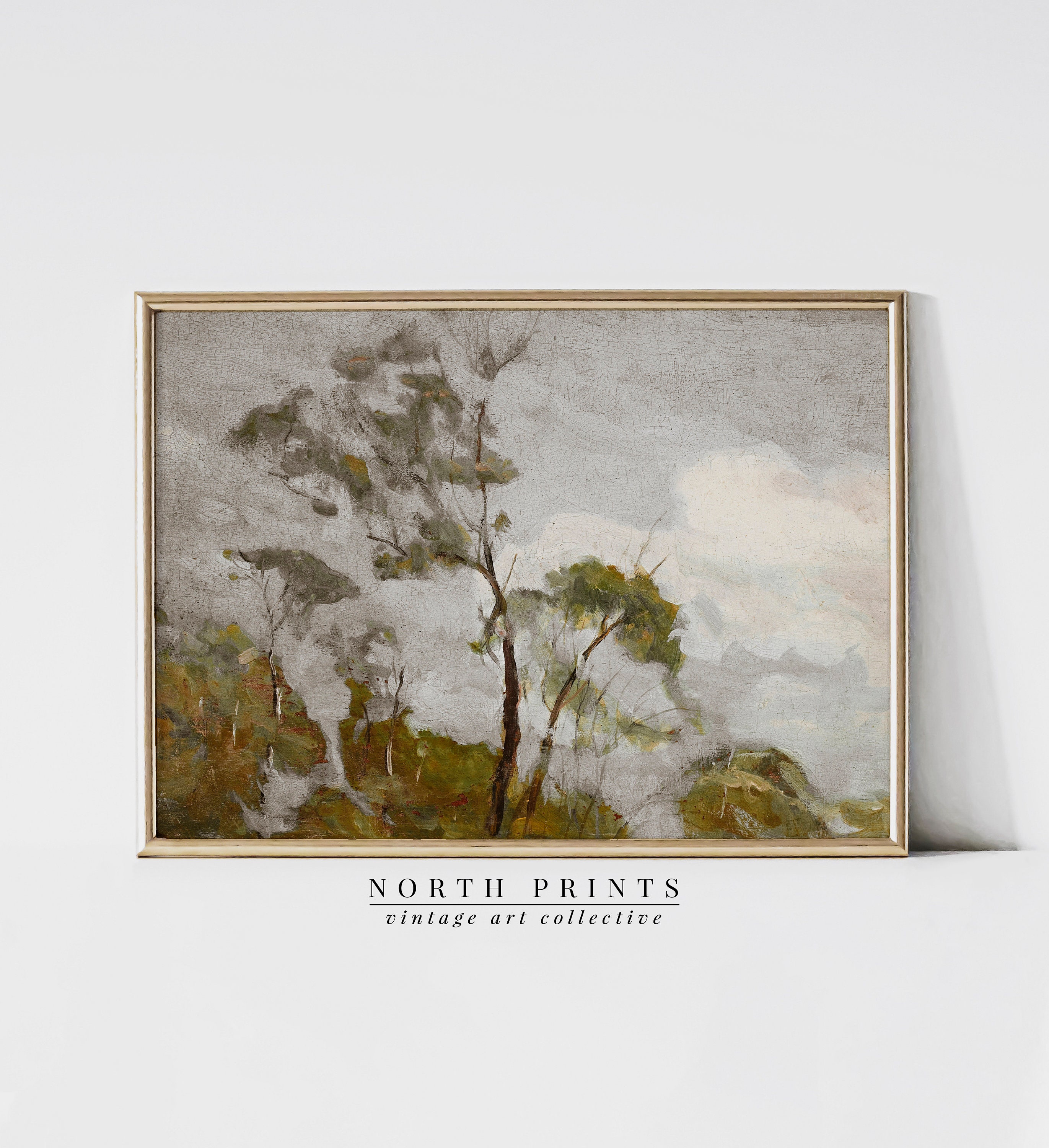 Modern Farmhouse Wall Art | Landscape Scene | Vintage Print | 1048 ...