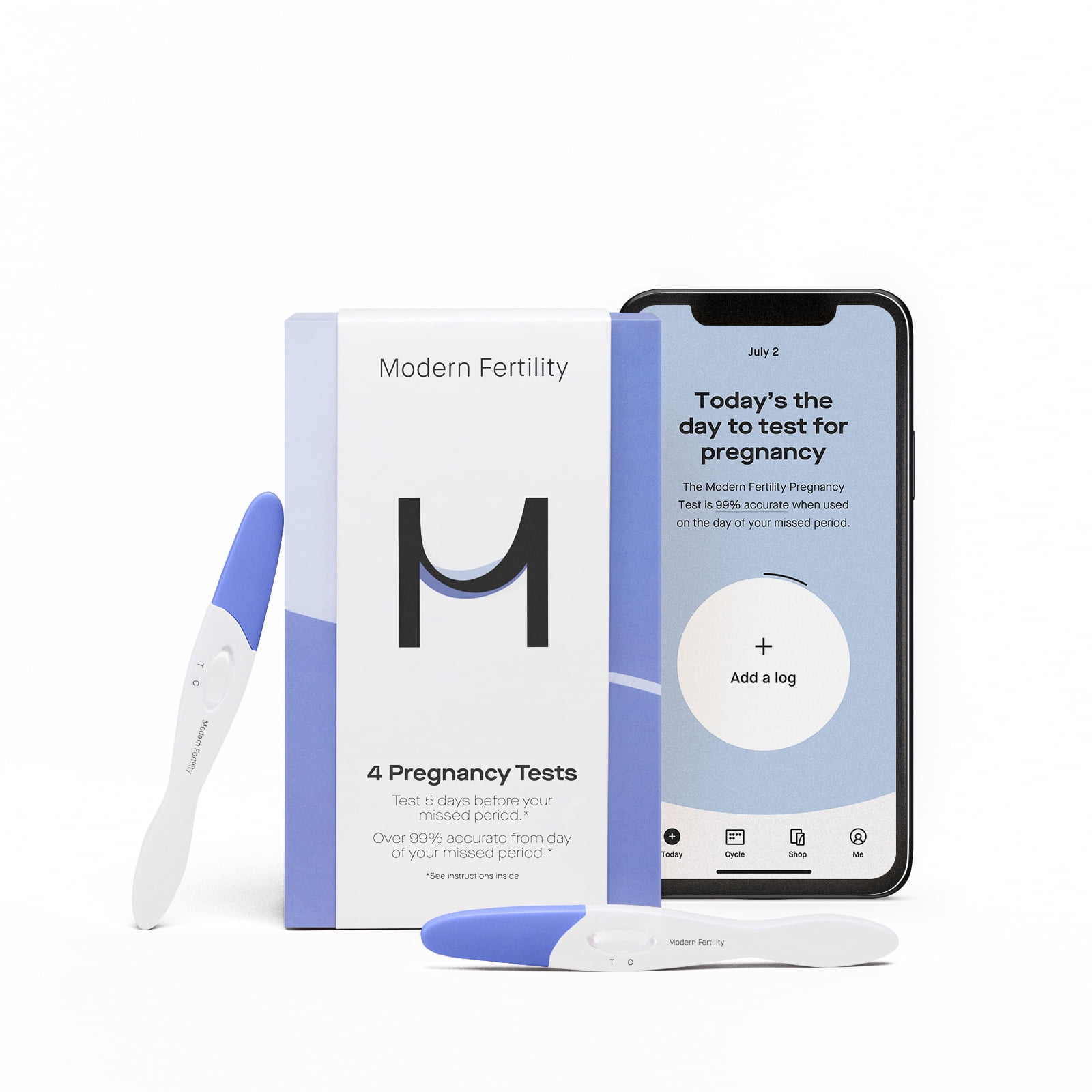 Modern Fertility Pregnancy Test, 4 ct, 99% Accurate & Early Detection ...