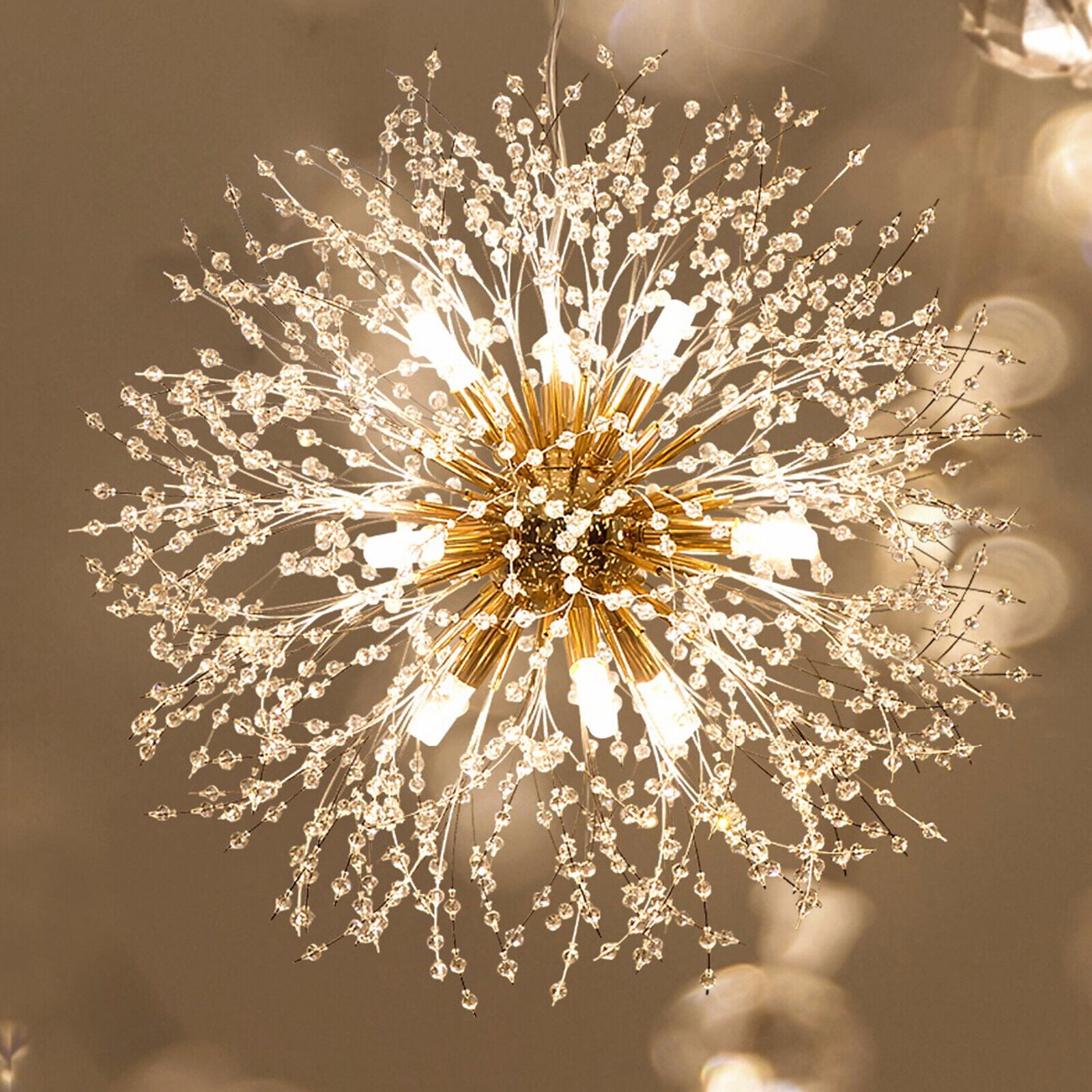 Modern Firework Crystal Chandeliers Sputnik Chandelier Light Fixture ...