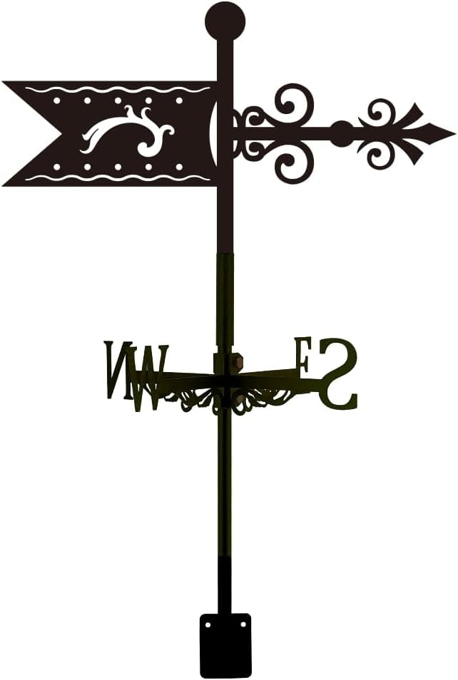 Modern Flag Weather Vane for Roof Mount Metal Weathervane Wind Vanes ...