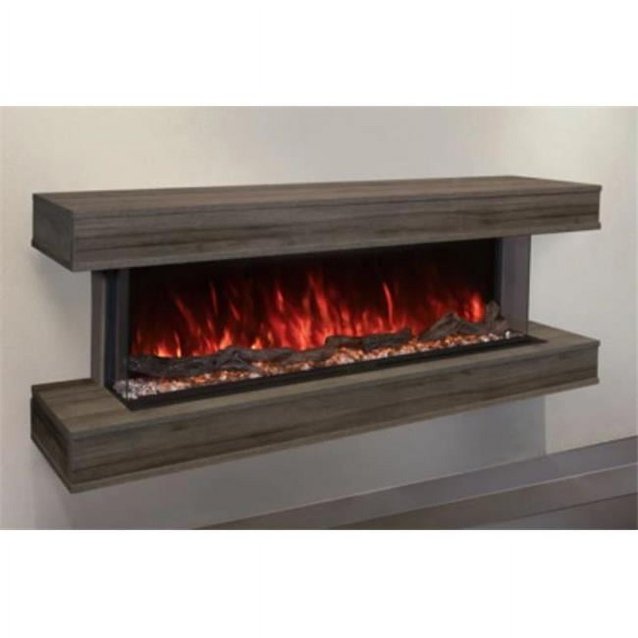 Modern Flames WMC-80LPM-DW Landscape Pro 80 in. Electric Fireplace Wall ...