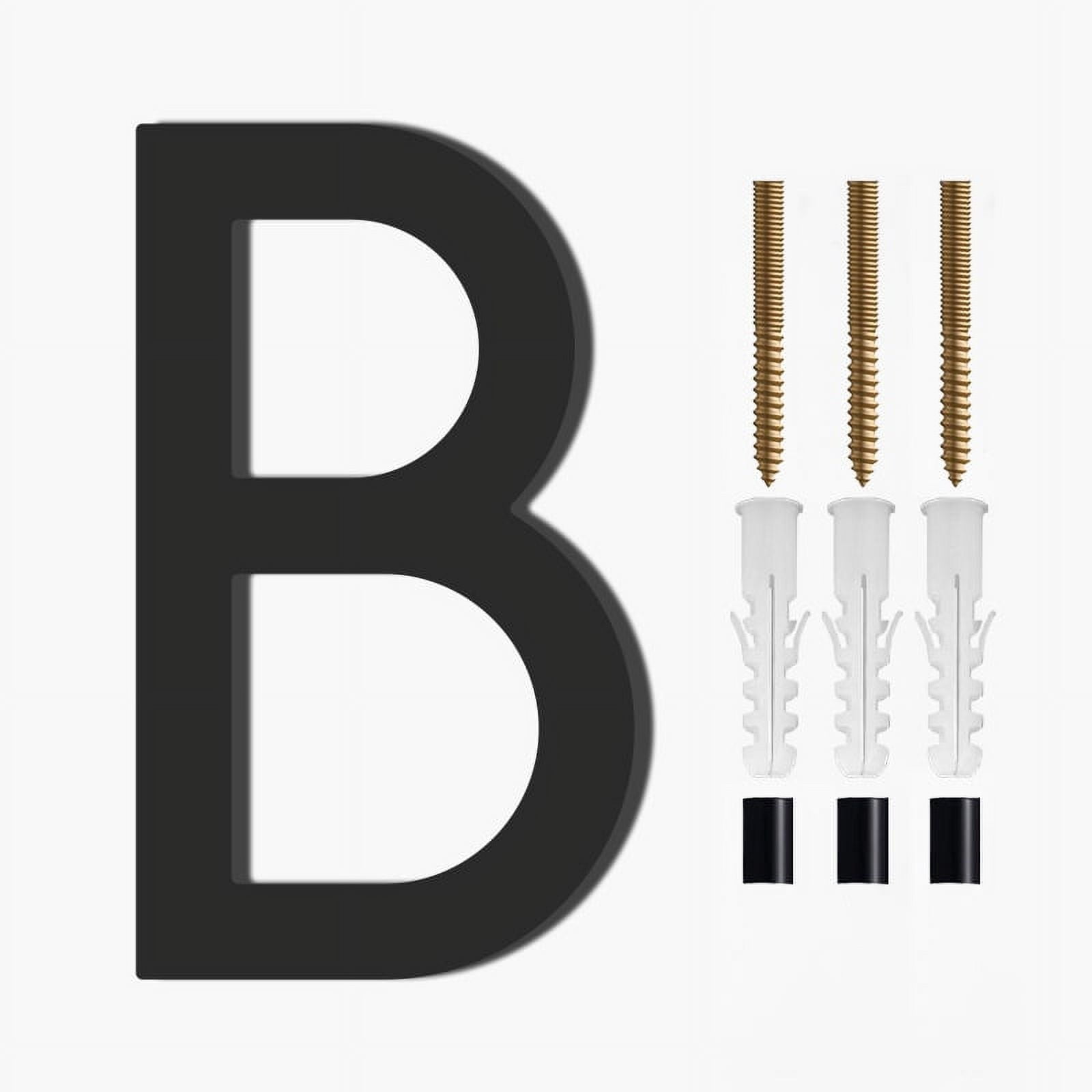 Modern Floating House Letters in Black Size 125mm for Large Door ...