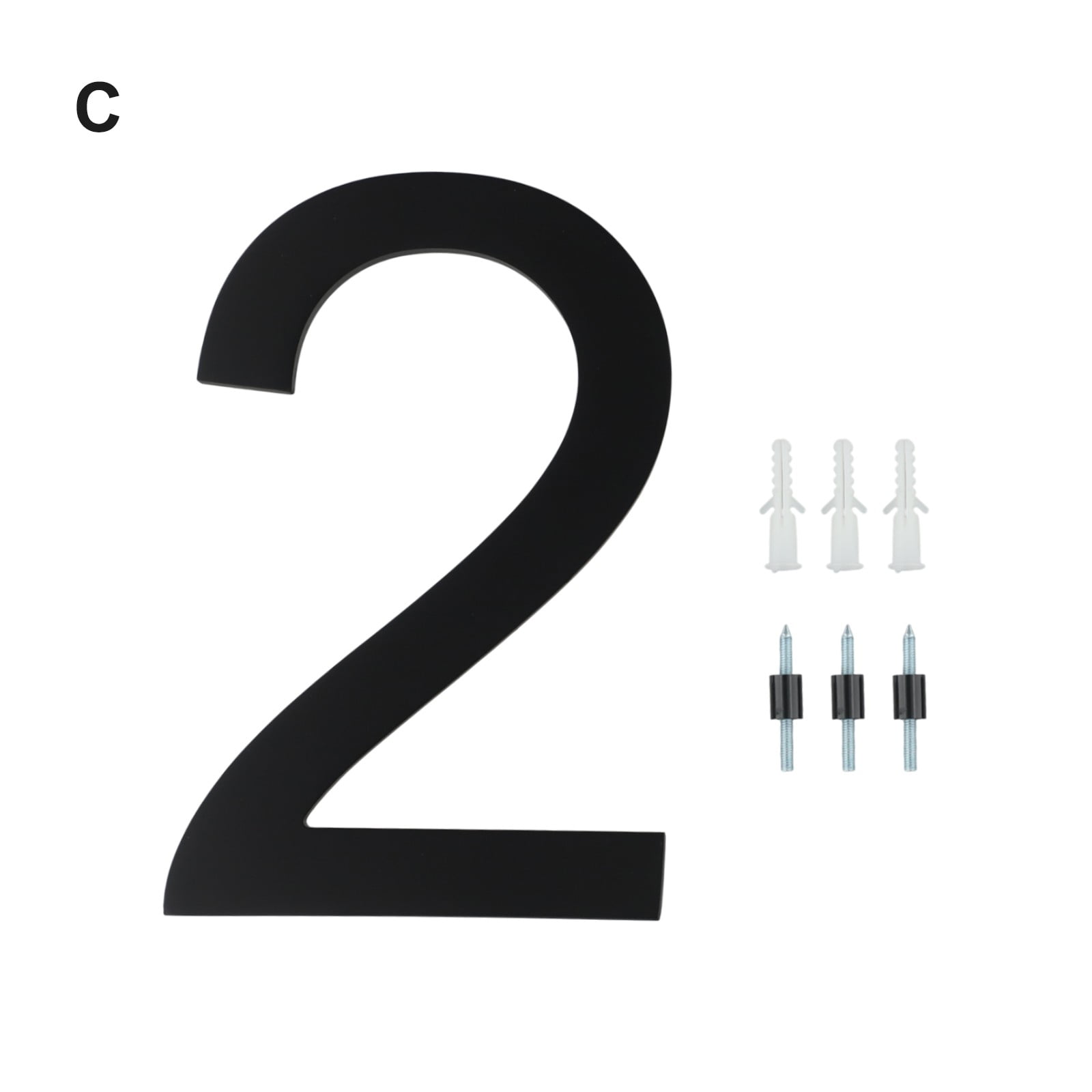 Modern Floating House Numbers 8 Inch Large Black Address Digits for ...