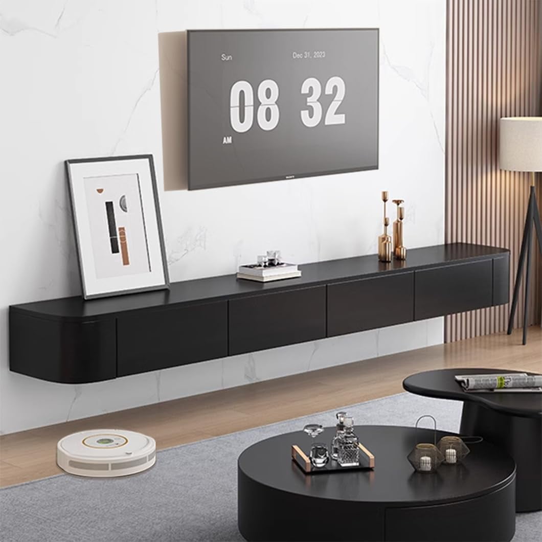 Modern Floating TV Stand | Wall-Mounted Entertainment Media Console ...