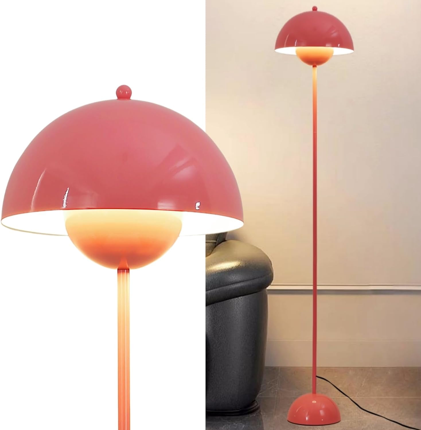 Modern Floor Lamp for Living Room, Industrial Tall Standing Lamp for ...
