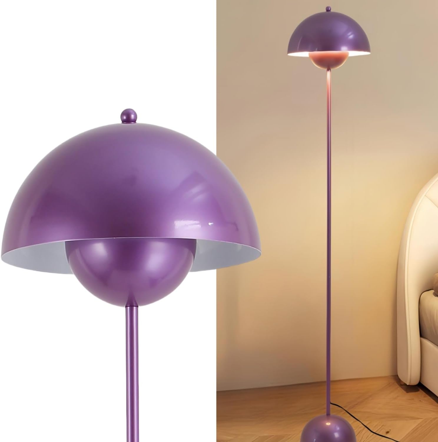 Modern Floor Lamp for Living Room, Industrial Tall Standing Lamp for ...