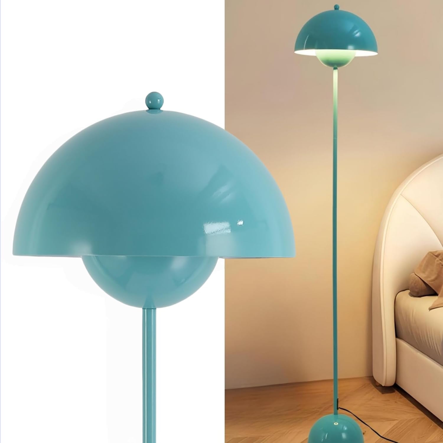 Modern Floor Lamp for Living Room, Industrial Tall Standing Lamp for ...
