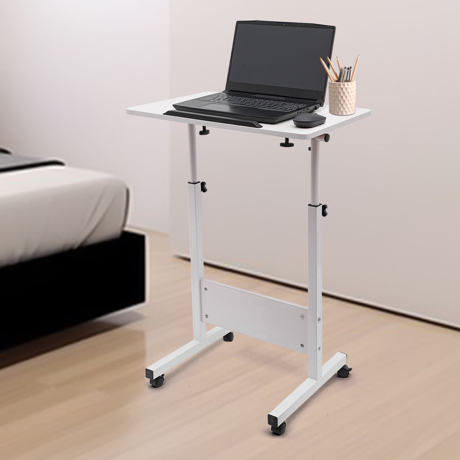 Modern Floor Mount Rectangular White Adjustable Portable Height ...