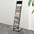 Modern Floor standing Magazine Rack, Brochure Display Stand, Literature ...