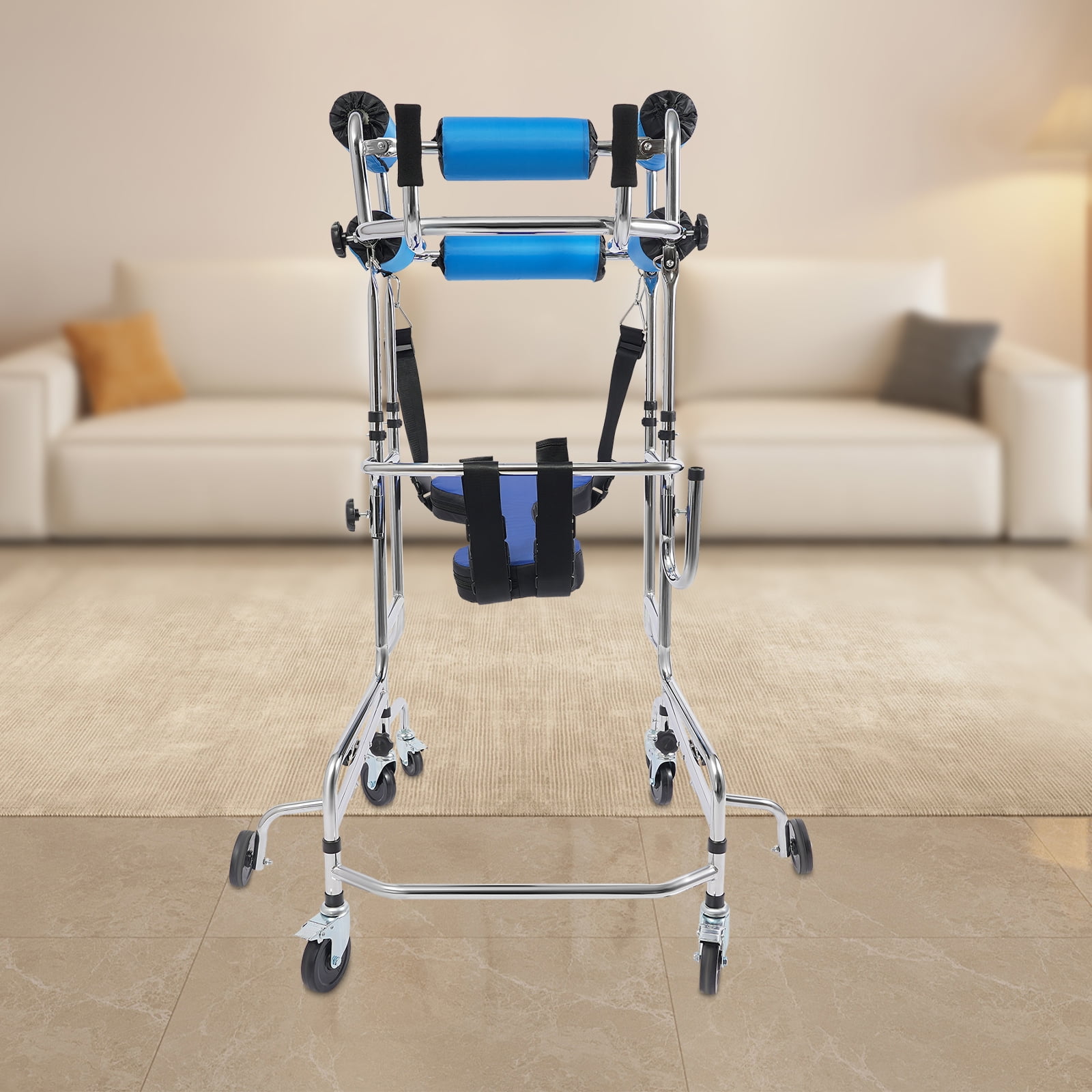 Modern Floorstanding Adult Walker Walking Aid with 8 Wheels Standing ...