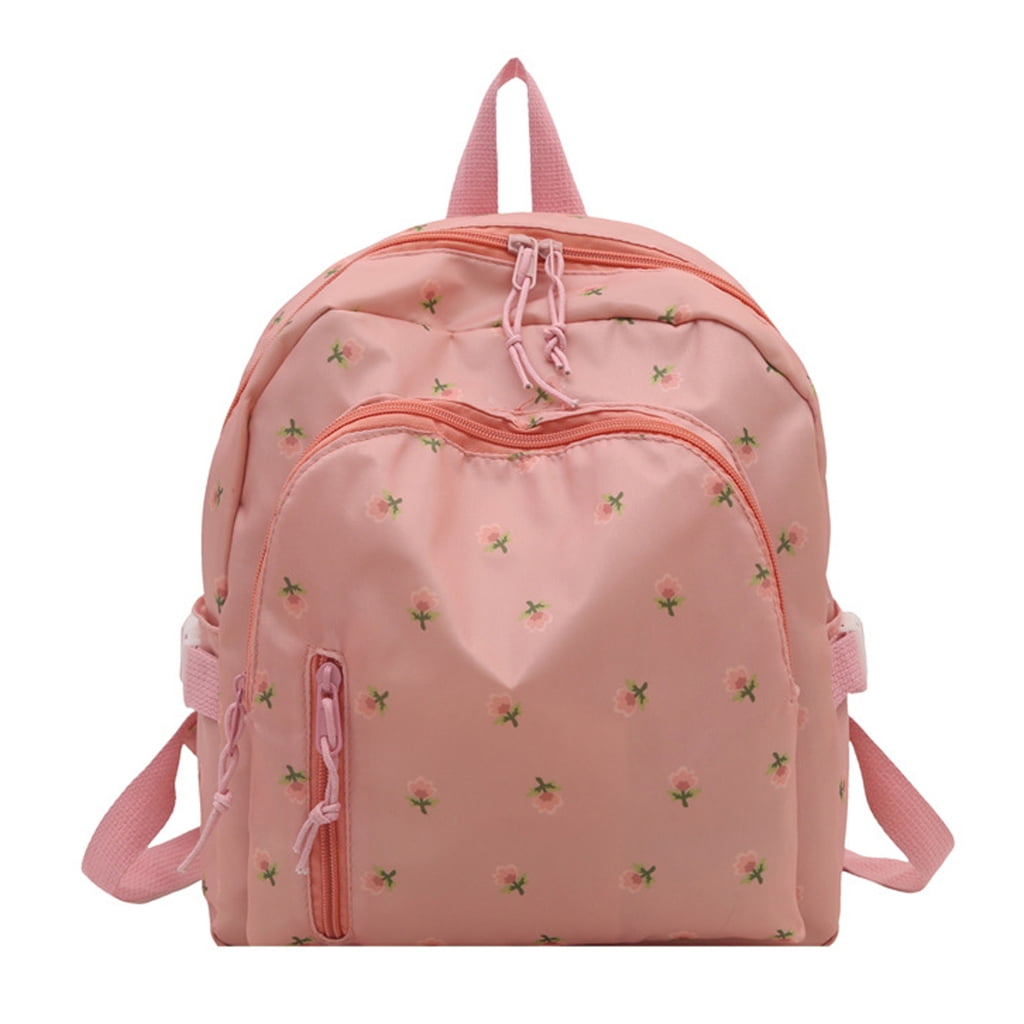 Modern Floral Print Backpack Practical And Aesthetic School Bag For ...