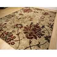 HR HANDCRAFT RUGS HR Burgundy, Mocha, Beige and Multi Modern ...