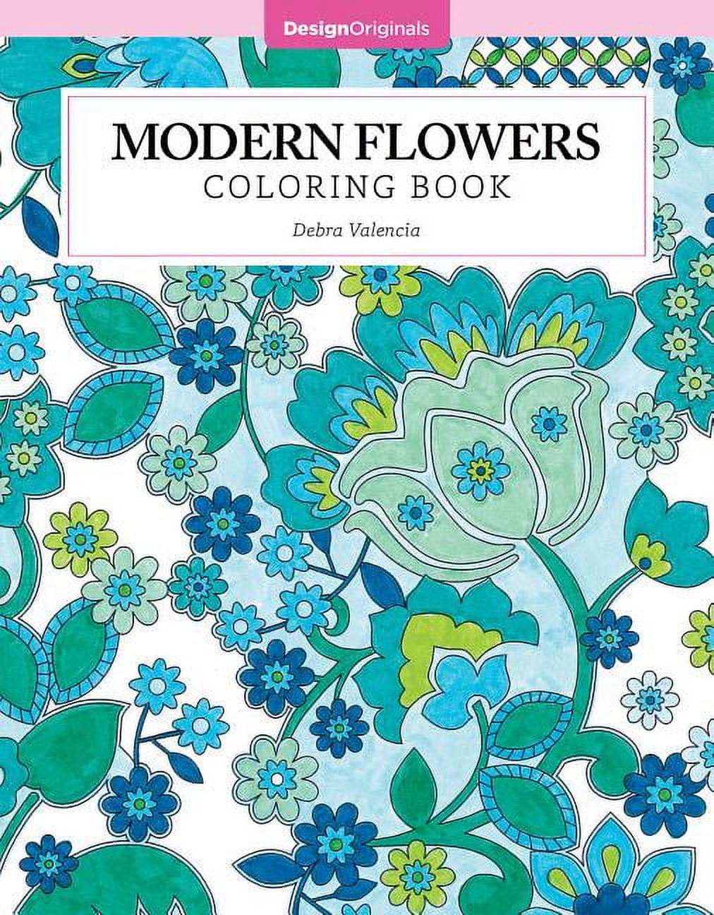 Color Studio Modern Flowers Coloring Book, Book 3, (Paperback ...