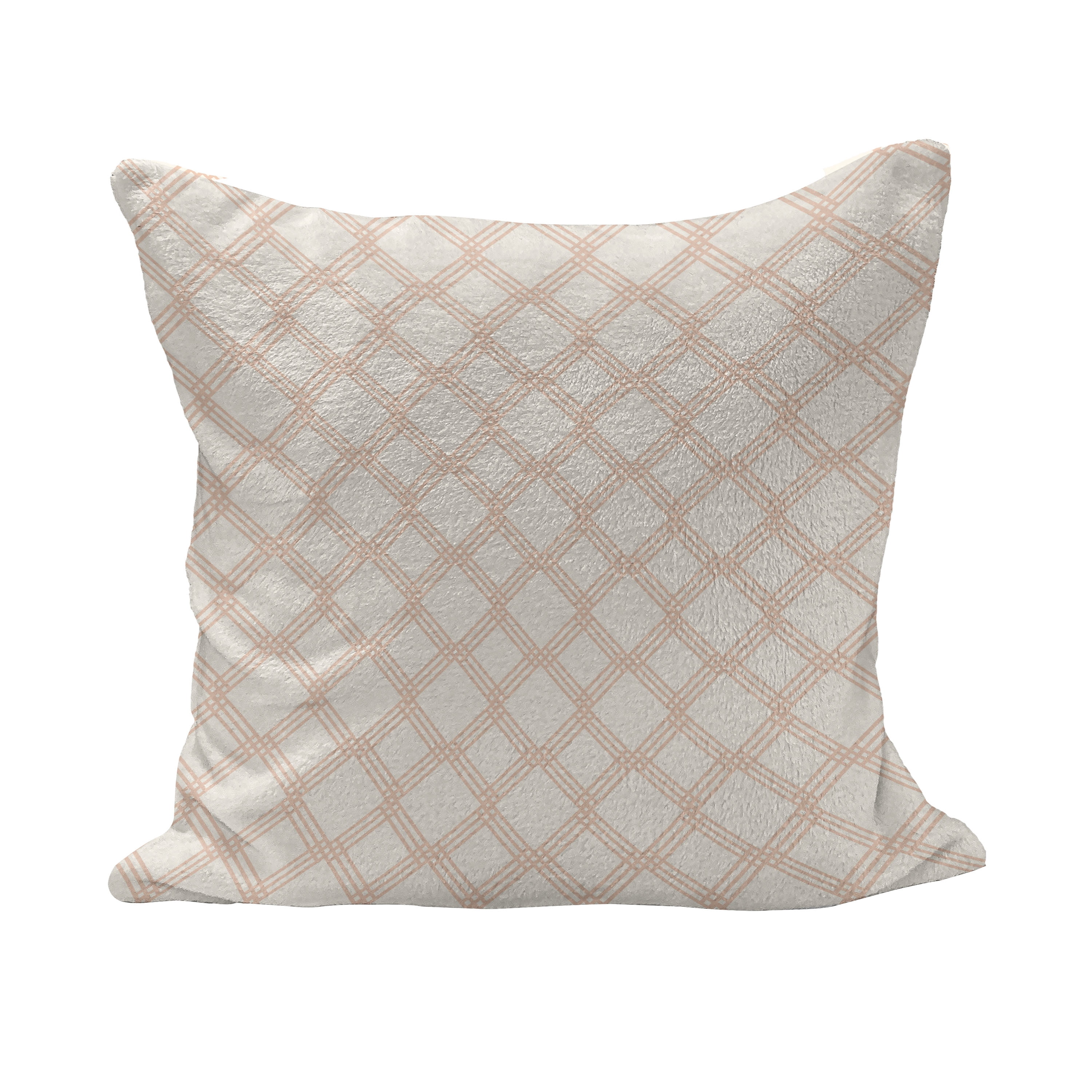 Modern Fluffy Throw Pillow Cushion Cover, Geometrical Shapes Hexagonal ...