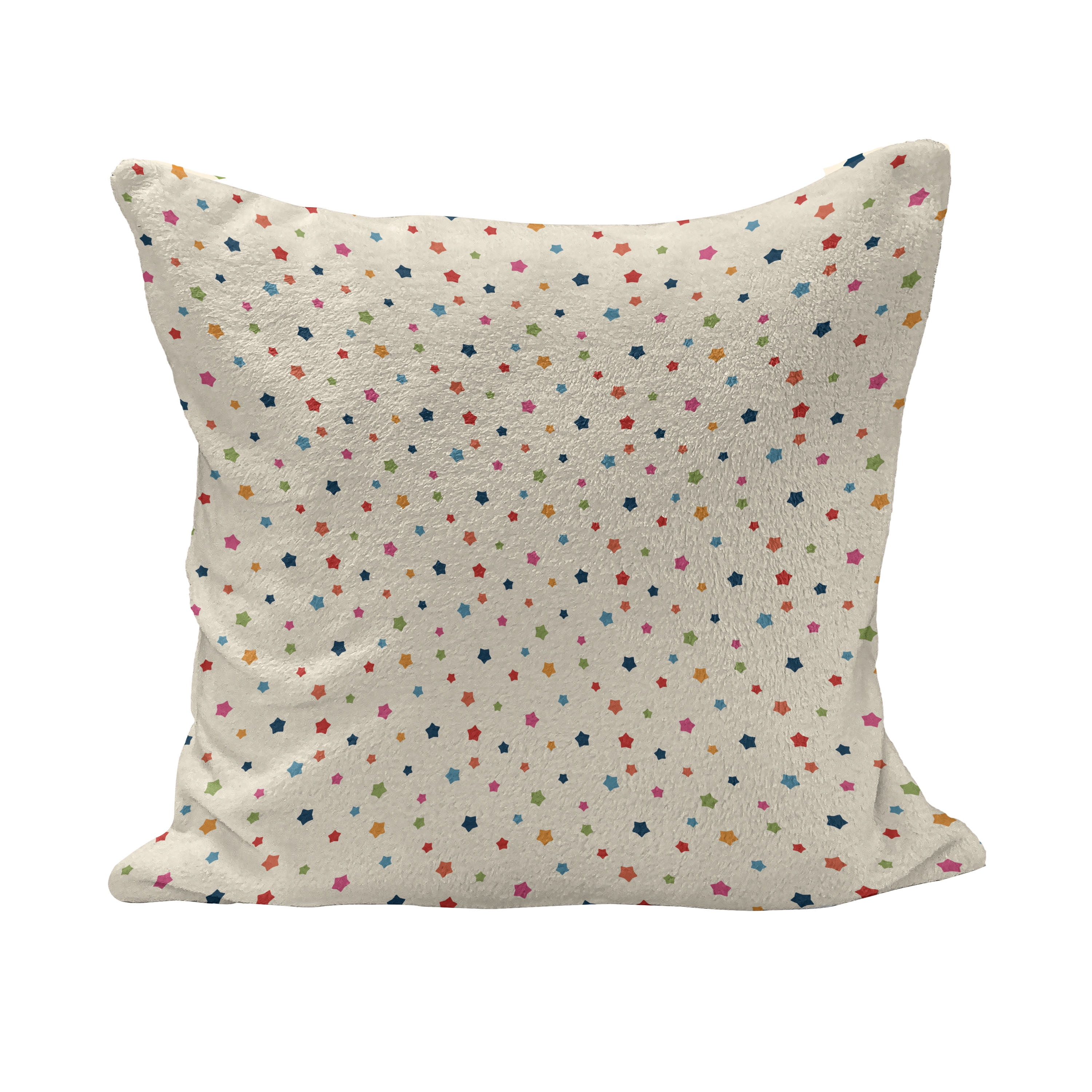 Modern Fluffy Throw Pillow Cushion Cover, Modern Stars Texture Print in ...