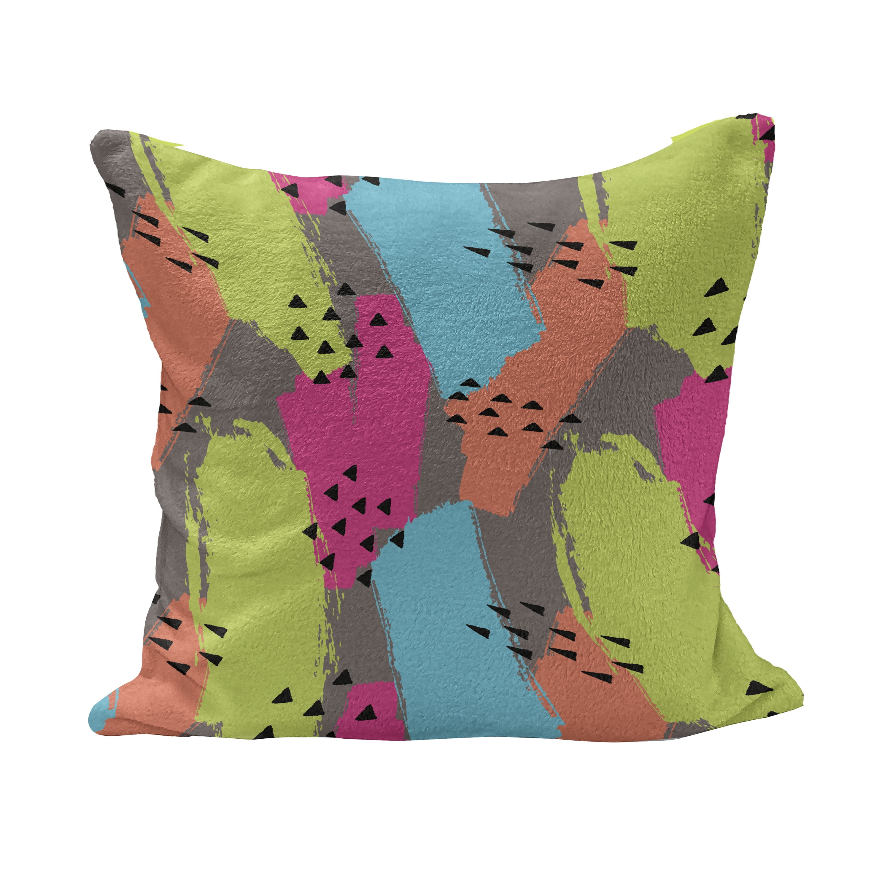 Modern Fluffy Throw Pillow Cushion Cover, Vector Abstract Design ...